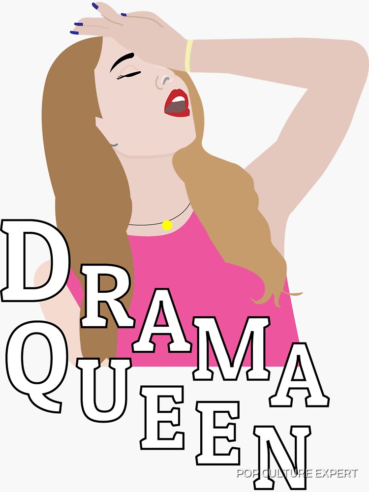 "Drama Queen " Sticker for Sale by yassinegn | Redbubble