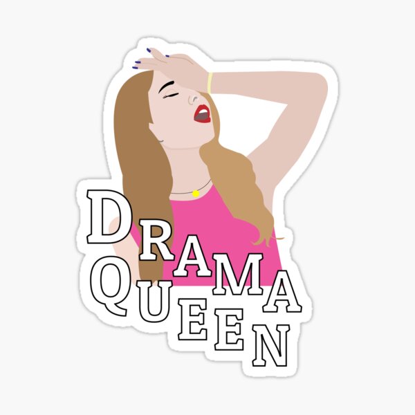"Drama Queen " Sticker for Sale by yassinegn | Redbubble