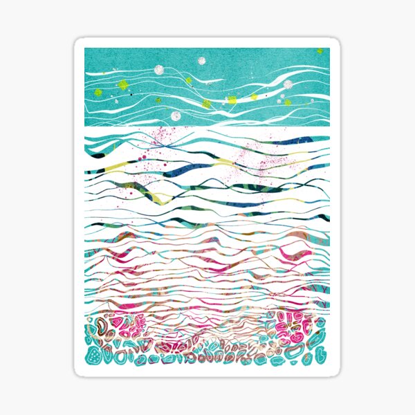 "Fossil Bluff" Sticker by HeyMim | Redbubble