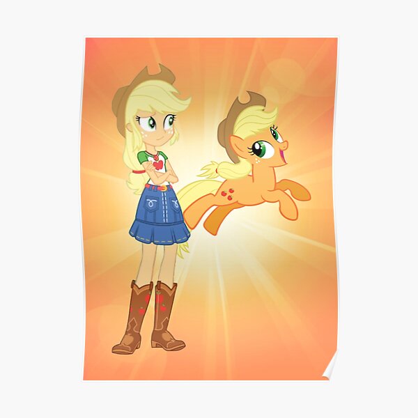 "Applejack ~ A Friend Like Me" Poster by hannahmander | Redbubble