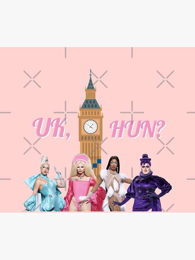 "Uk, Hun RuPauls Drag Race UK United Kingdolls" Throw Blanket for Sale ...