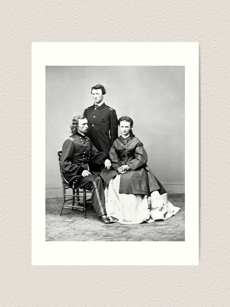 "General Custer With His Wife And Brother - 1865" Art Print by ...
