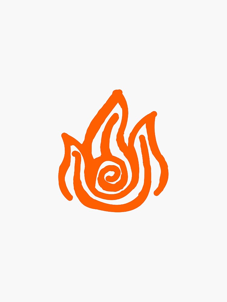"Avatar the last airbender sticker - Firebender symbol" Sticker by ...
