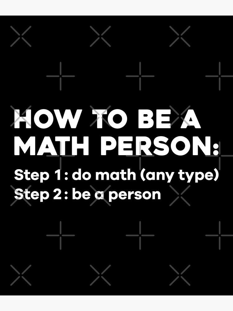 Lámina fotográfica «Cómo ser una persona matemática - Matemáticas ...