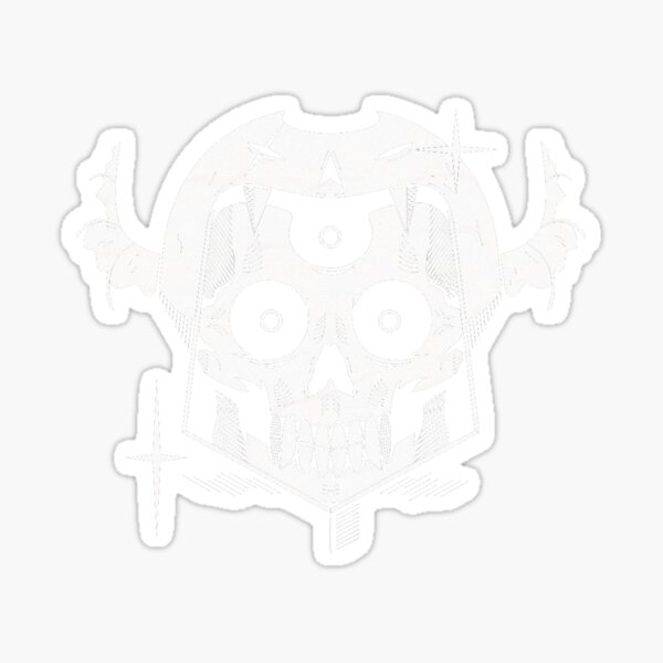 "eptic skull (white) Sticker" Sticker by Galakzi | Redbubble