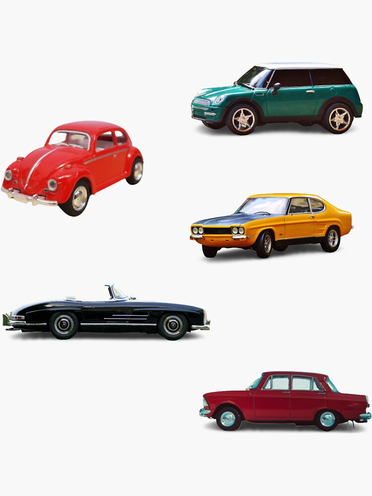 "Toy Cars Sticker Pack" Sticker for Sale by simzzuk | Redbubble