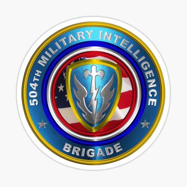 "504th Military Intelligence Brigade " Sticker by SoldierAlways | Redbubble