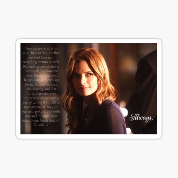 "Kate Beckett" Sticker for Sale by thenameisdenise | Redbubble