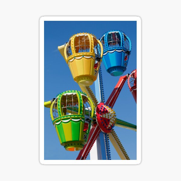 "Fairground Ferris Ride" Sticker for Sale by jwwallace | Redbubble