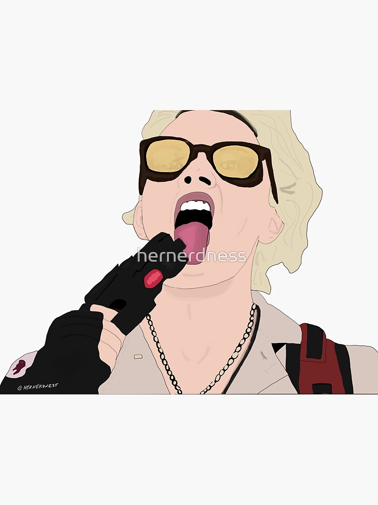 "Holtzmann Gun Lick" Sticker for Sale by hernerdness | Redbubble