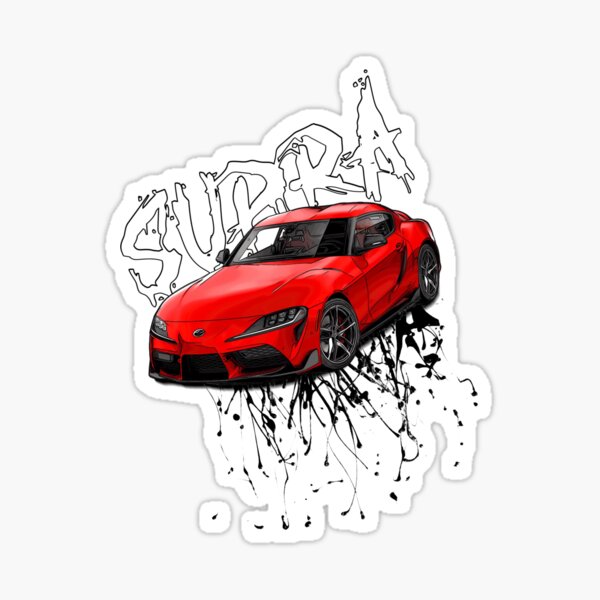 "Mk5 Supra Toyota Supra" Sticker for Sale by ForeignDust | Redbubble