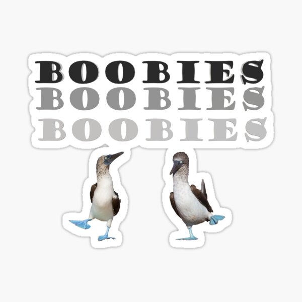"Boobies" Sticker for Sale by ronfster | Redbubble