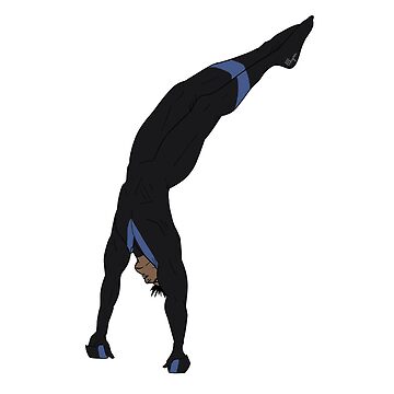 "nightwing doing a flip" Sticker for Sale by lailahm | Redbubble
