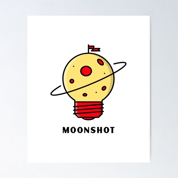 "Moonshot" Poster for Sale by minynature | Redbubble