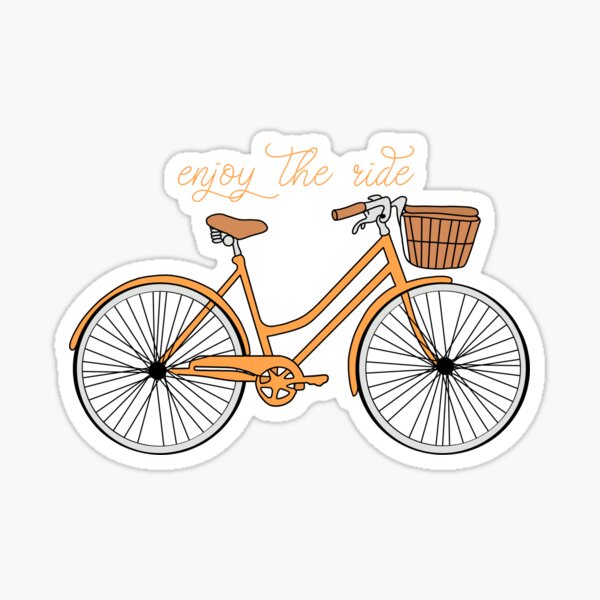 "Enjoy the ride" Sticker by katjaberardino | Redbubble