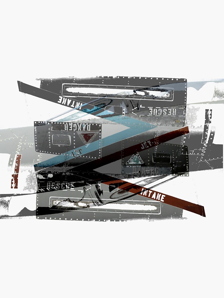 "Jet Intake, Rescue, Danger" Sticker for Sale by GlesgaGeek | Redbubble