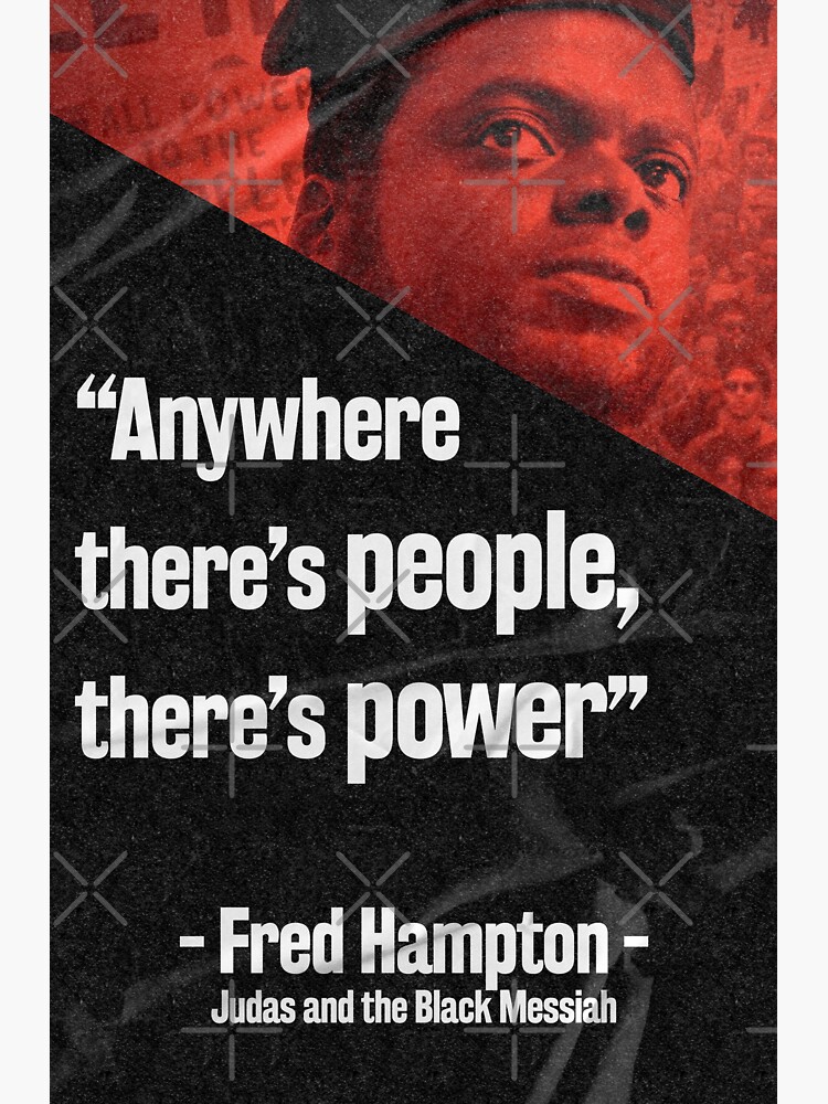 "Fred Hampton Quote Classic" Sticker by PosterpartyCo | Redbubble