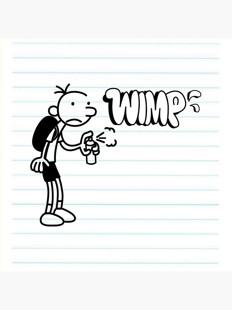 "WIMP!" Sticker for Sale by myluckystreaker | Redbubble