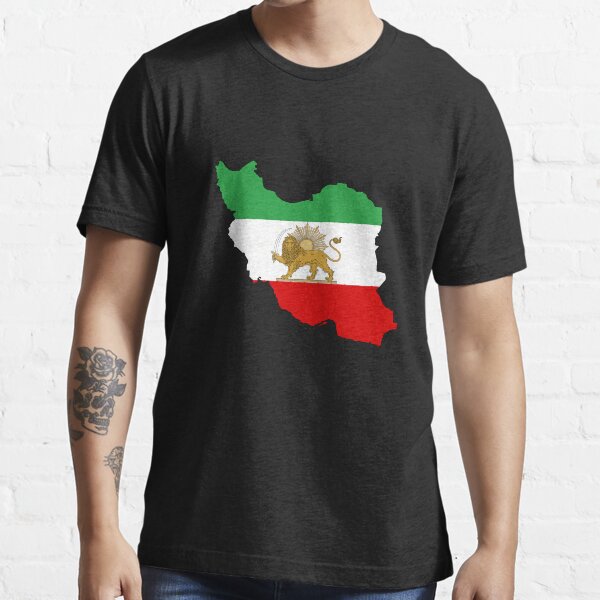 "Persian Flag/Map" T-shirt for Sale by ArtEntwined | Redbubble | persia ...