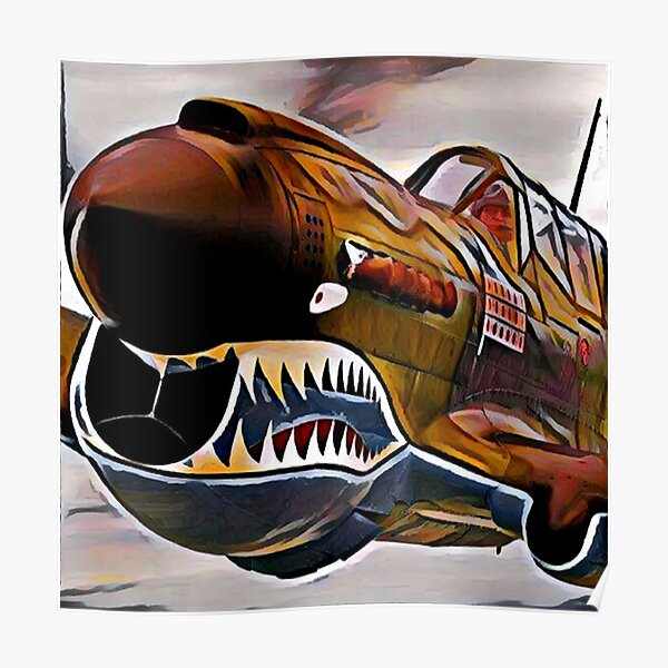 "Flying Tiger" Poster for Sale by drpendleton | Redbubble