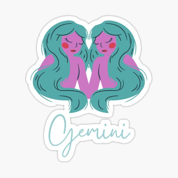 "Gemini Zodiac" Sticker for Sale by axeltanuki | Redbubble