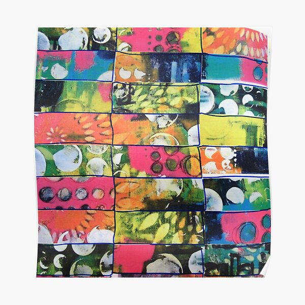 "Funky Bricks" Poster for Sale by YunaR | Redbubble