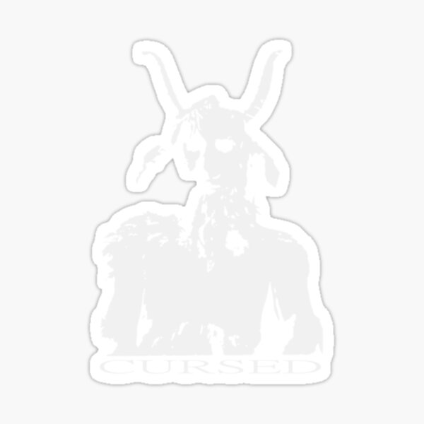 "cursed" Sticker by faer | Redbubble
