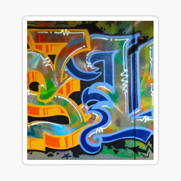 "Wall Graffiti Letters" Sticker by ArtGraffita | Redbubble