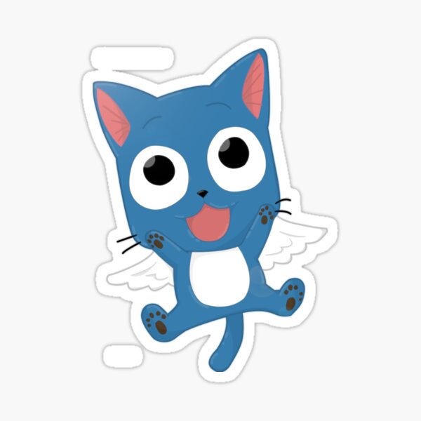 "Cute happy" Sticker by DoomWolf | Redbubble