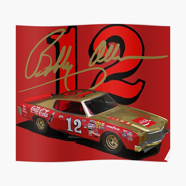 "Bobby Allison 1970s Monte Carlo Stock Car" Poster by FromThe8Tees ...