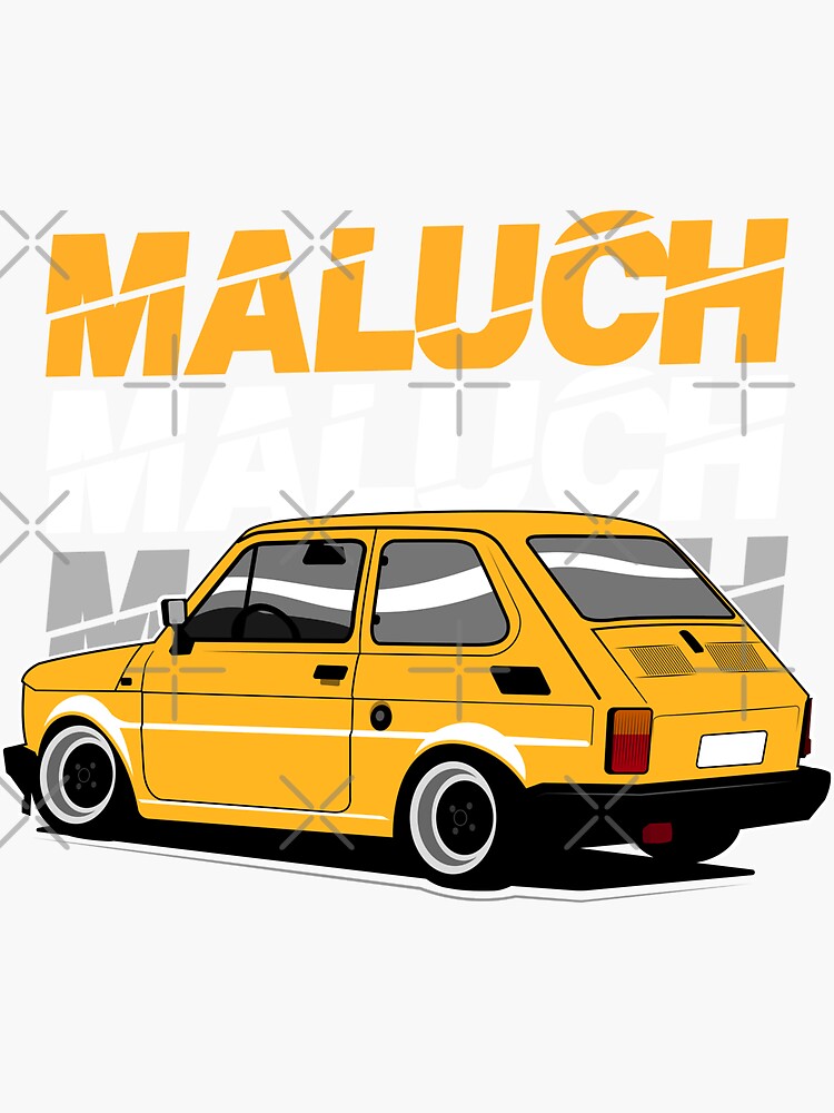 "FIAT 126P MALUCH " Sticker by shketdesign | Redbubble