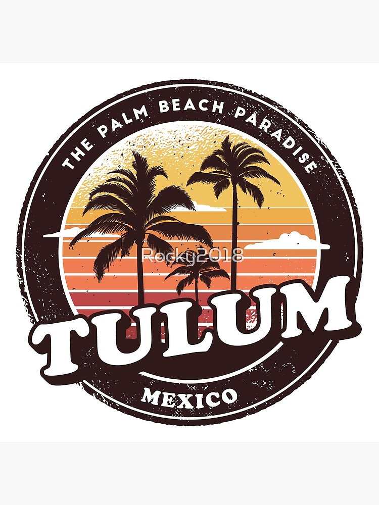 Póster «Tulum México Vintage Beach Design» de Rocky2018 | Redbubble