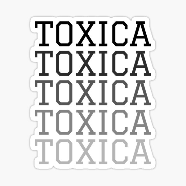 " TOXICA CUTE" Sticker by Leomi-2 | Redbubble