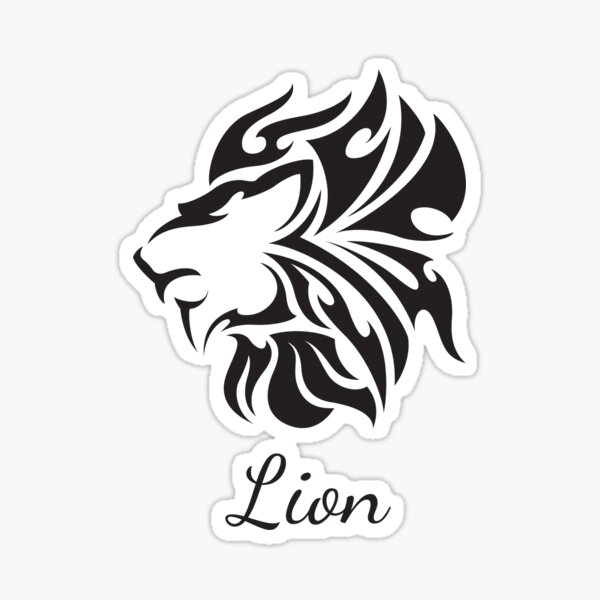 "Lion Tattoo" Sticker by indianfactory | Redbubble