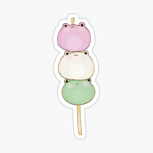 "Frog hanami dango " Sticker by WeebtrashArt | Redbubble