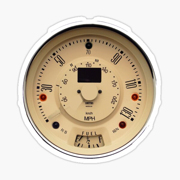 "MINI clock" Sticker for Sale by JohnLowerson | Redbubble