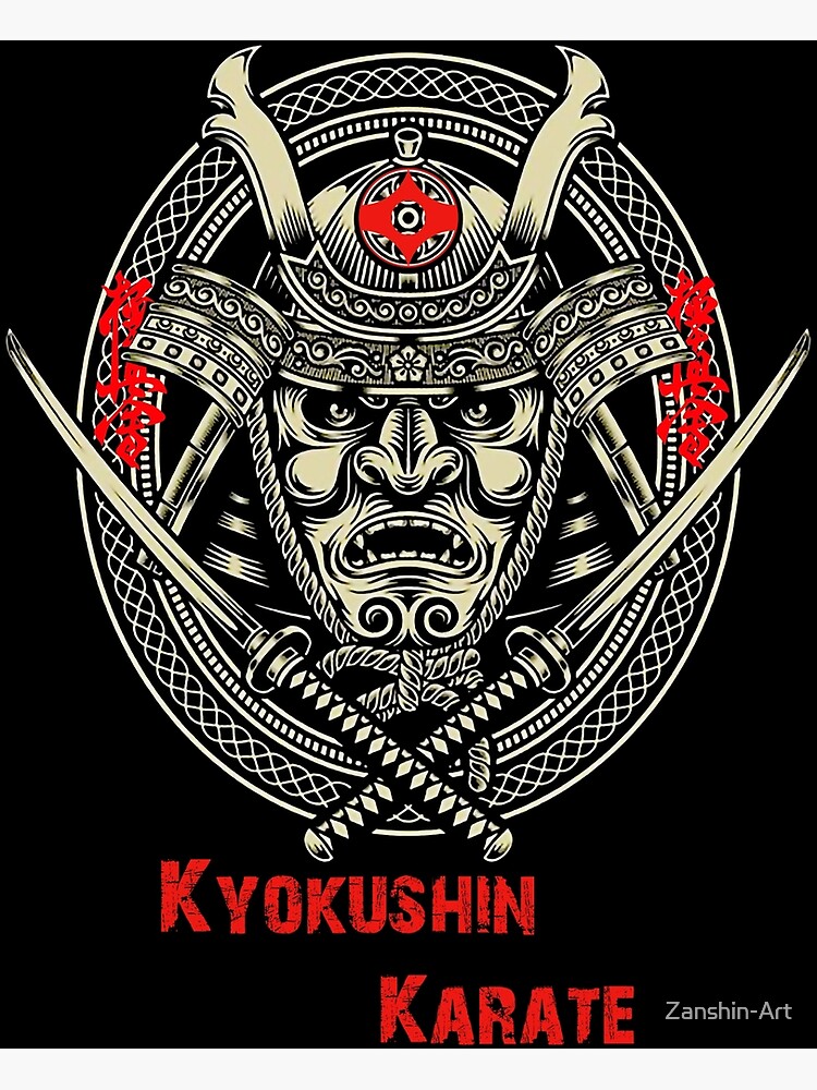 "Kyokushin Karate Samurai Devil Spirit - Martial Arts Design" Poster ...