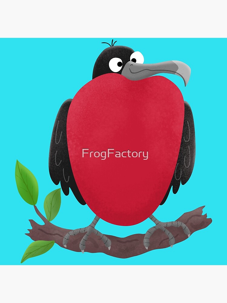 "Funny magnificent frigate bird cartoon" Photographic Print for Sale by ...