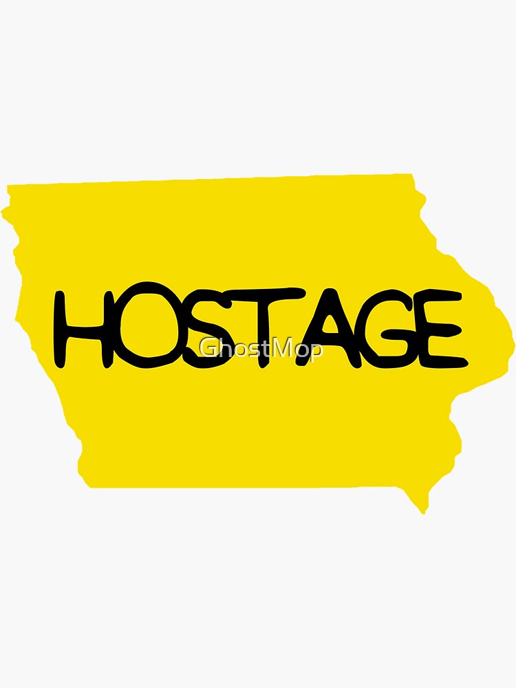 "Hostage" Sticker by GhostMop | Redbubble