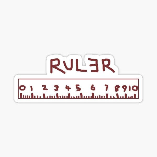 "Ruler" Sticker for Sale by 50FT | Redbubble