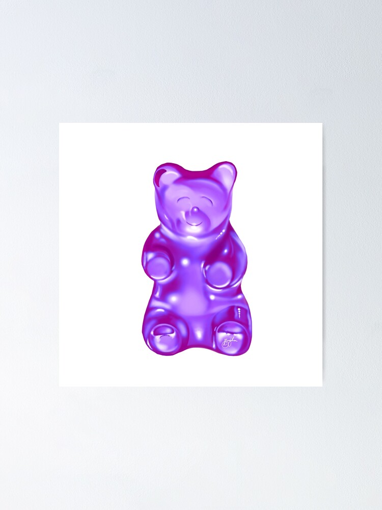 "Purple Gummy Bear" Poster for Sale by ArtbyBroghan | Redbubble