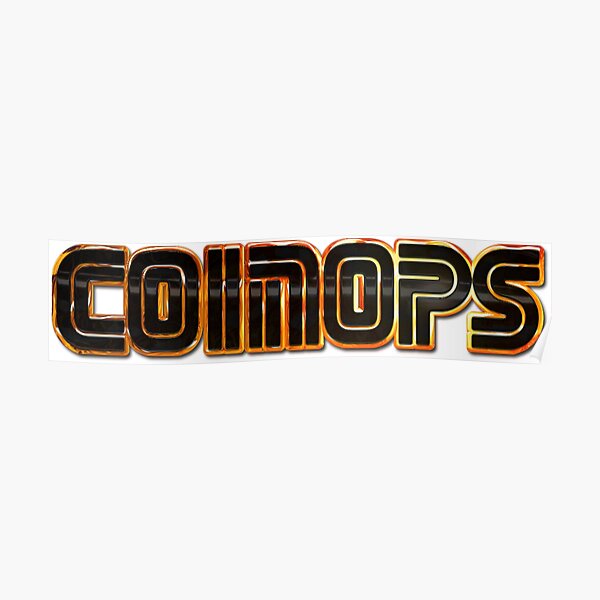 "CoinOPS - Video Game Frontend Logo" Poster by CoinOPS | Redbubble