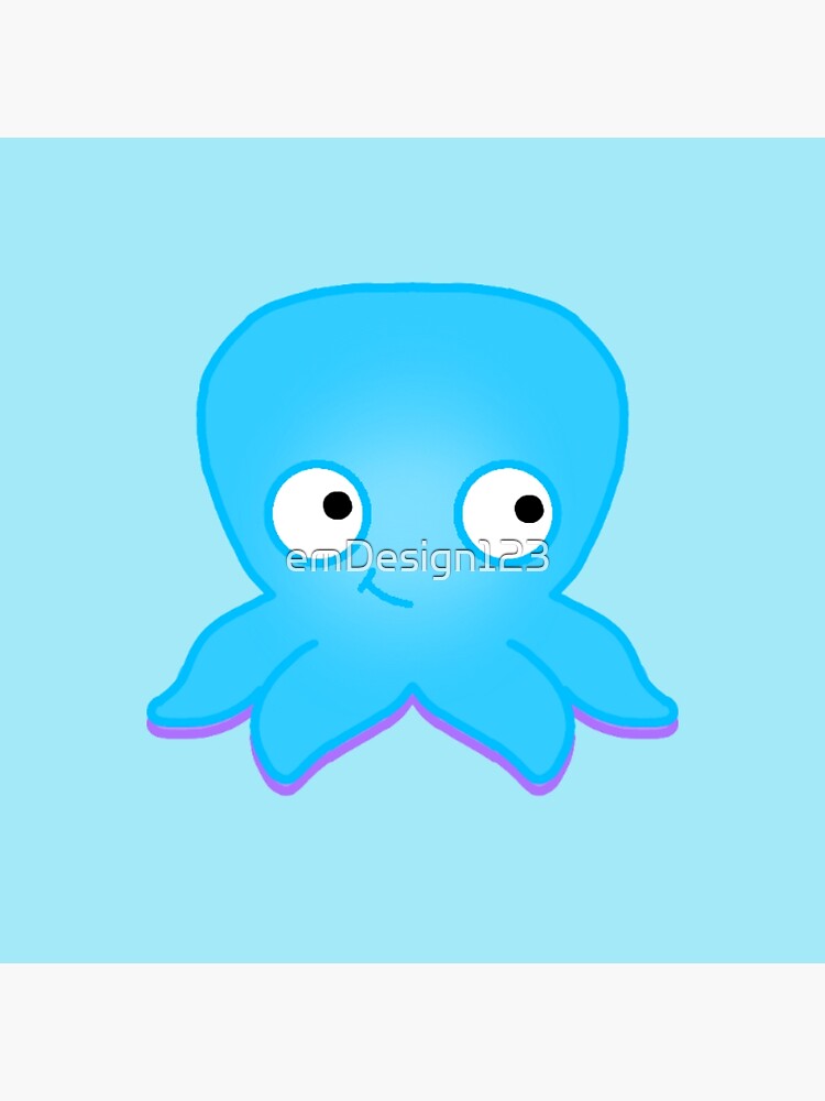 "The Little Blue Octopus" Poster for Sale by emDesign123 | Redbubble
