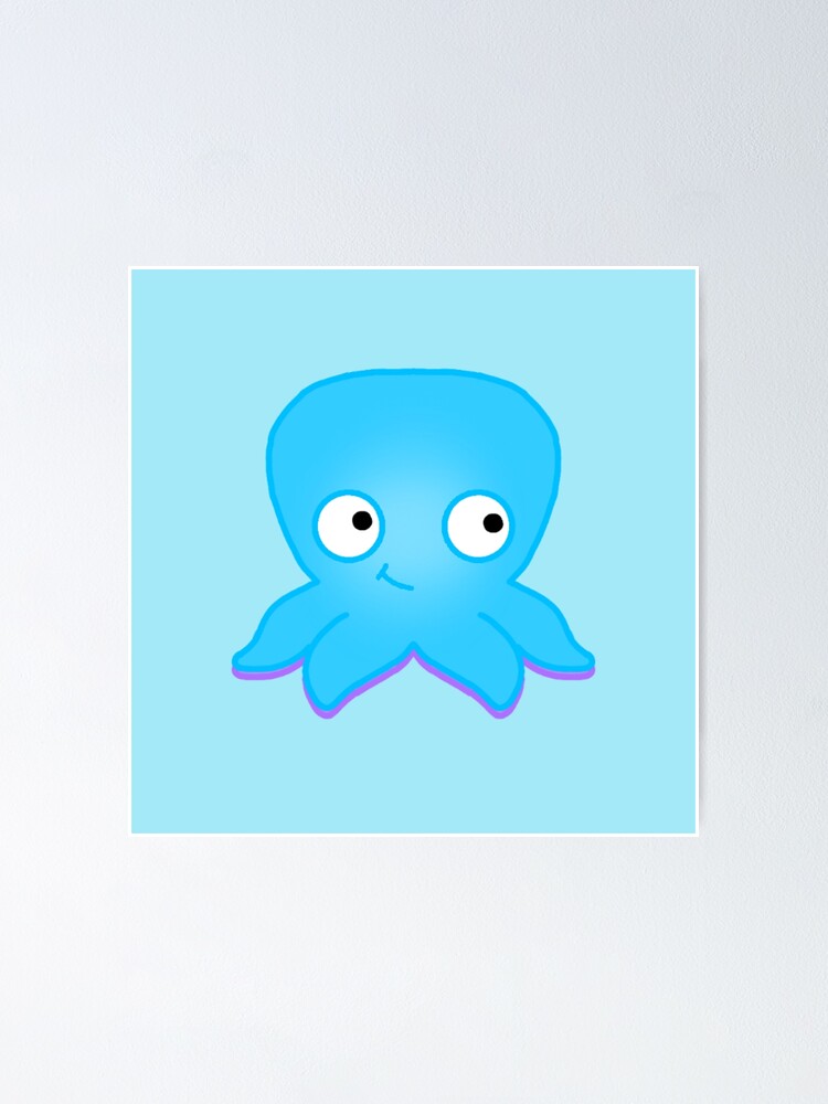 "The Little Blue Octopus" Poster for Sale by emDesign123 | Redbubble