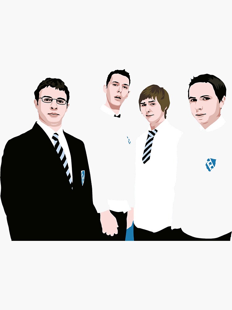 "The Inbetweeners" Sticker by Goldenshot | Redbubble