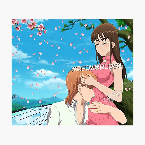 "König und Diane, Nanatsu no Taizai, Die sieben Todsünden" Fotodruck von Redworld96 | Redbubble
