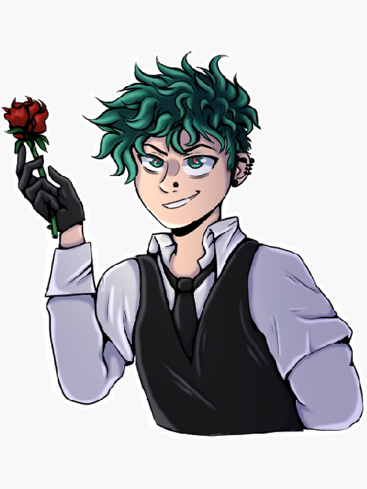 "Villain Deku" Sticker for Sale by yamiokubyo | Redbubble