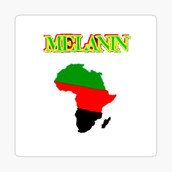 "Melanin " Sticker by Lamp135 | Redbubble