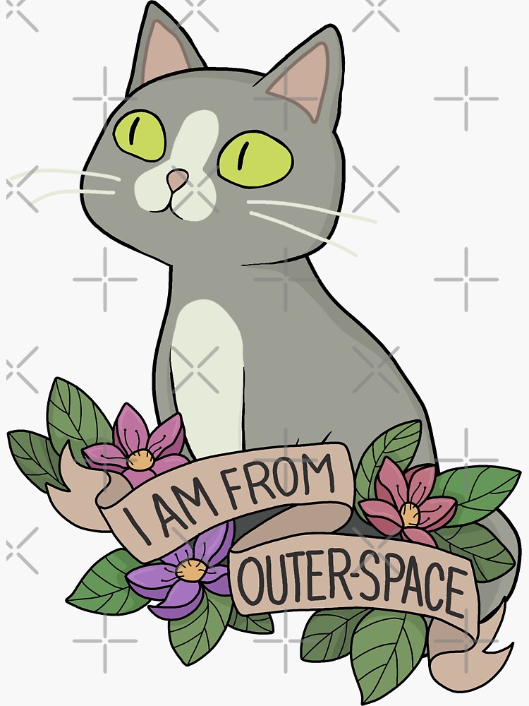 "Talking cat" Sticker for Sale by ValentinaHramov | Redbubble