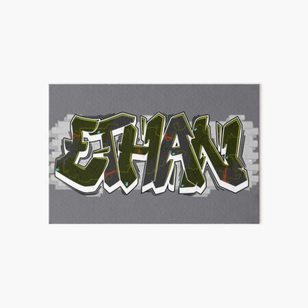 "Ethan Graffiti Name" Art Board Print for Sale by NameGraffiti | Redbubble